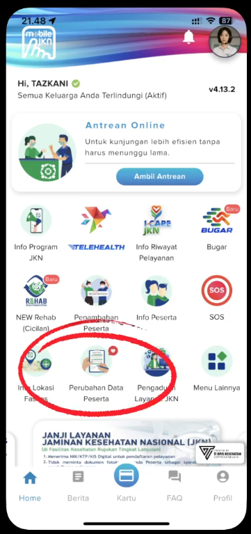 Lengkap! Cara Mudah Ubah Alamat BPJS Kesehatan Online: Lewat JKN Mobile ...