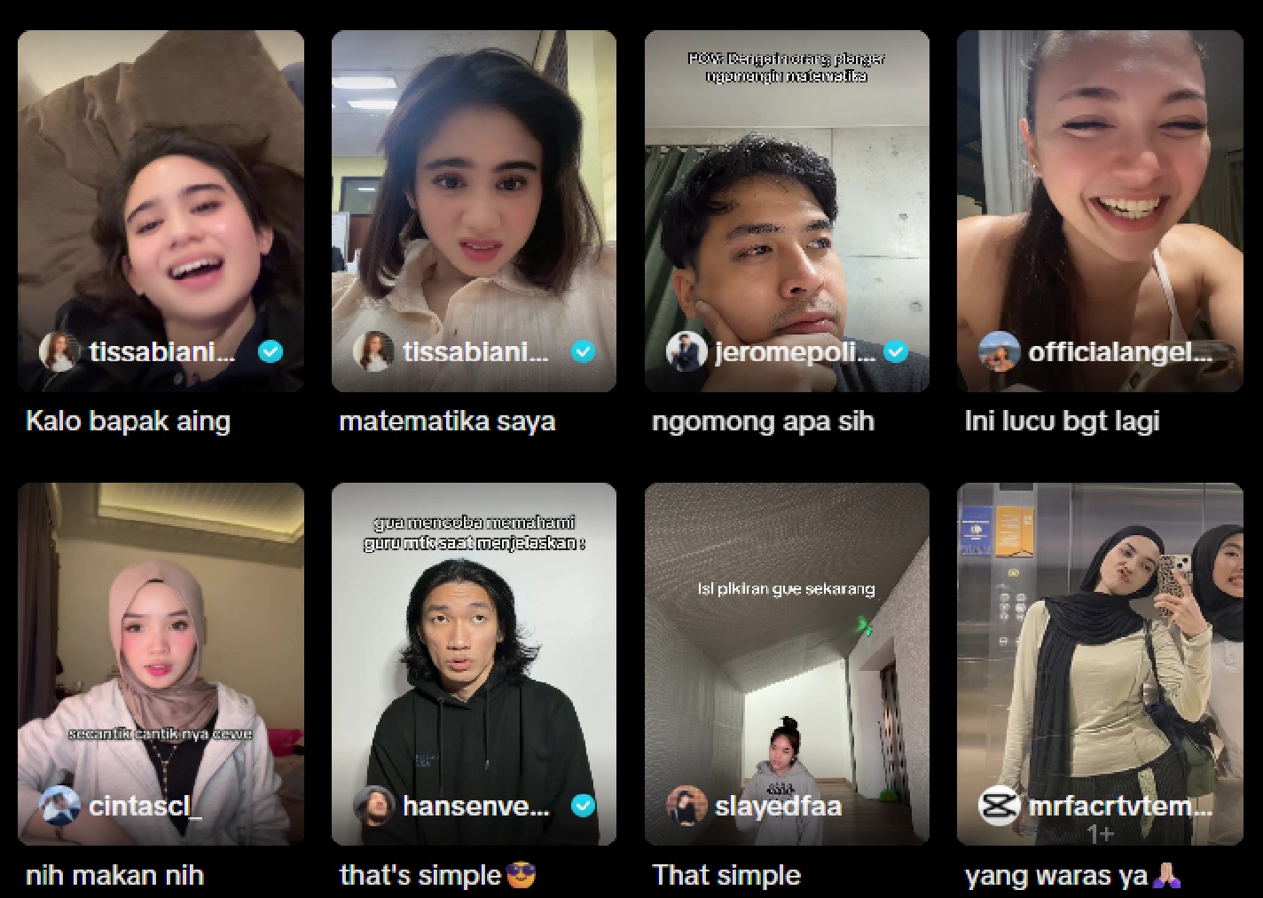 Viral Sound TikTok 1 + 1 Sama Dengan 2, Diikuti Para Artis dan ...