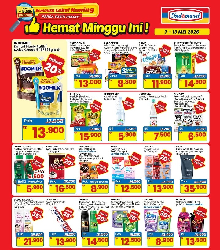 Promo Indomaret Minggu Ini 7-13 Mei 2026: Susu Indomilk Rp13.900 ...